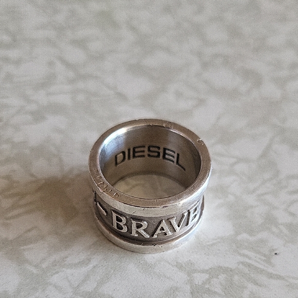 Diesel | Accessories | Diesel Silver Brave Mens Ring | Poshmark